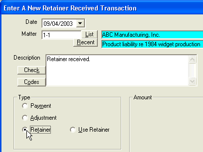 RTG Bills: How To Enter A Retainer