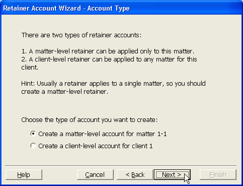 RTG Bills: How To Create A Retainer Account