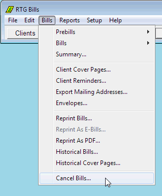 RTG Bills: Printing Bills